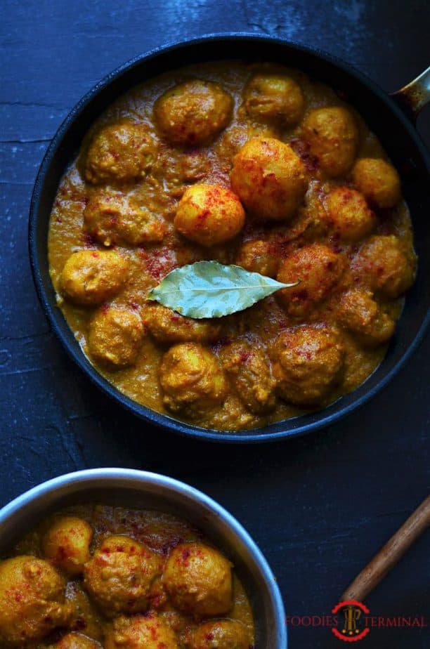 Badami Aloo - No onion & no garlic recipe | Niremishi Aloor Dom | Baby ...