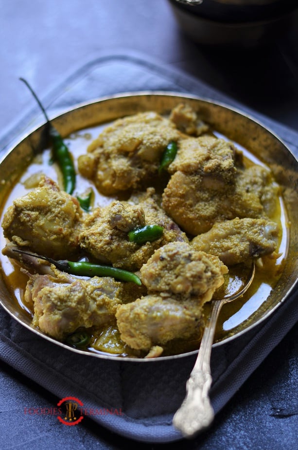 Posto Chicken recipe under 30 mins | Posto Murgi | Foodies Terminal ...
