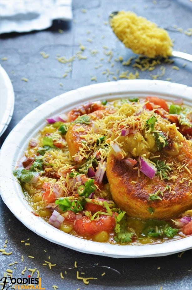 Ragda Patties | Ragda Pattice Recipe Instant Pot (Video) » Foodies Terminal