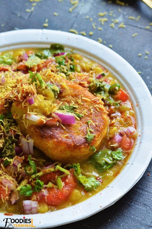 Ragda Patties | Ragda Pattice Recipe Instant Pot (Video) » Foodies Terminal