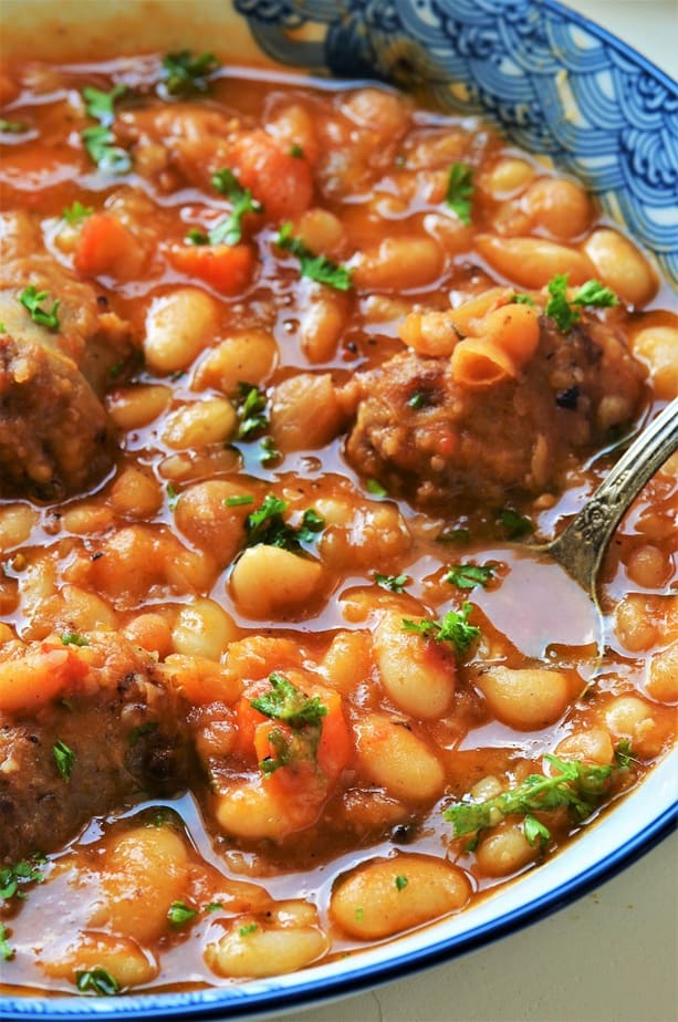 Herbed White Bean and Sausage Stew | Instant Pot Beans and Sausage ...