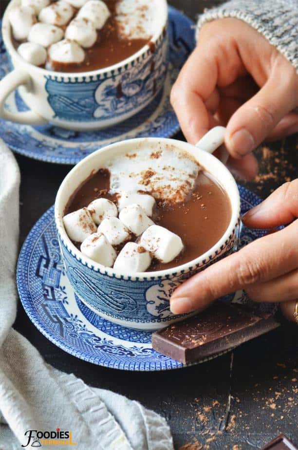 Instant Pot Hot Chocolate (with chocolate chips) » Foodies Terminal