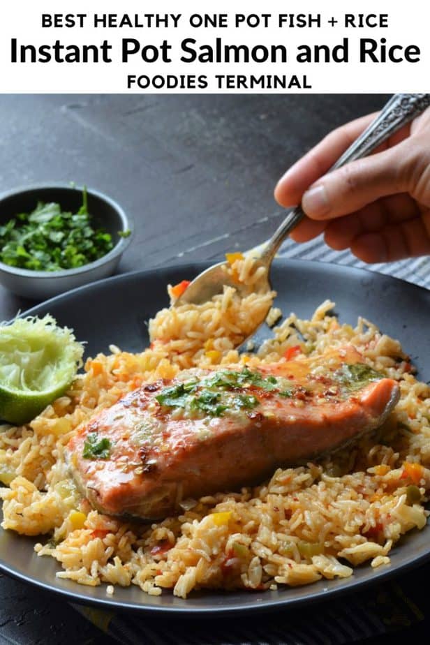 Instant Pot Salmon and Rice (Step by Step + Video) » Foodies Terminal