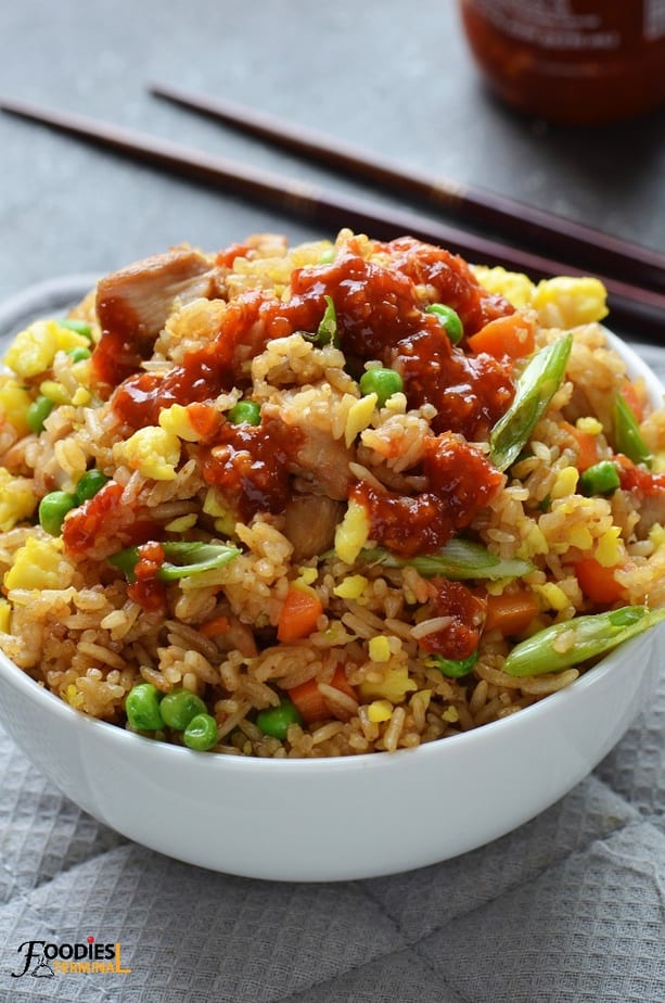 Instant Pot Chicken Fried Rice » Foodies Terminal