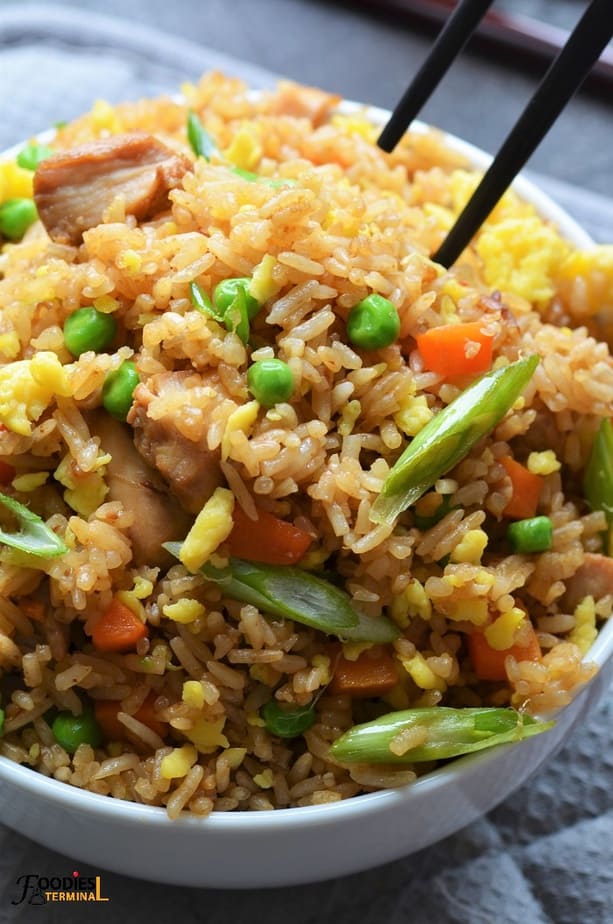 Instant Pot Chicken Fried Rice » Foodies Terminal