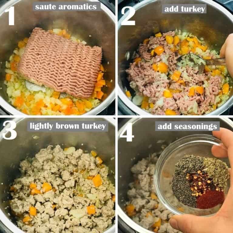 Instant Pot Ground Turkey Pasta » Foodies Terminal